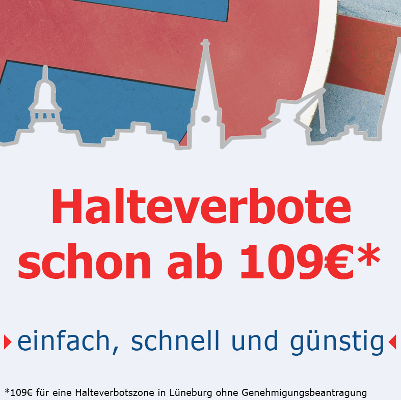 Regionen für Ihr Halteverbot- Halteverbot Lüneburg